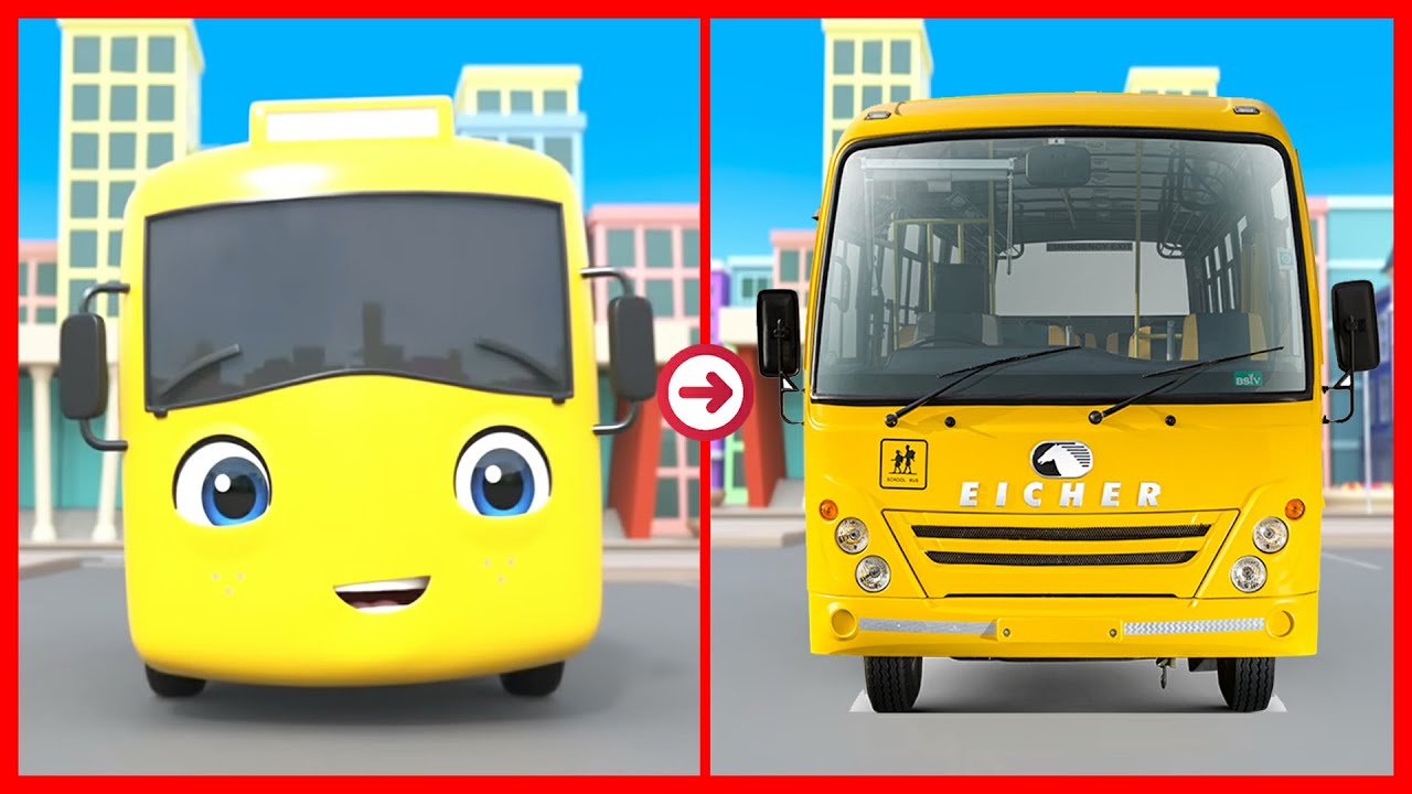 Buster The Bus Characters In Real Life Part 3 | Cartoon Characters ...