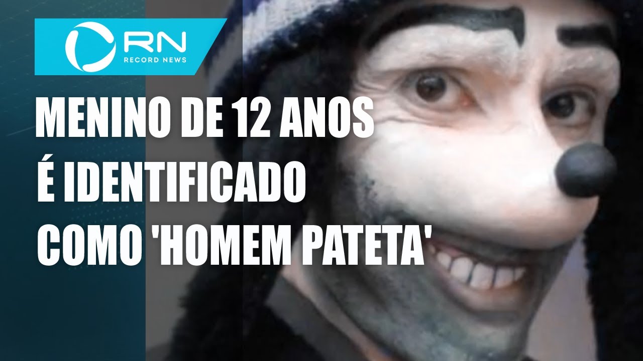 Menino de 12 anos é identificado como 'Homem Pateta' em SP - YouTube