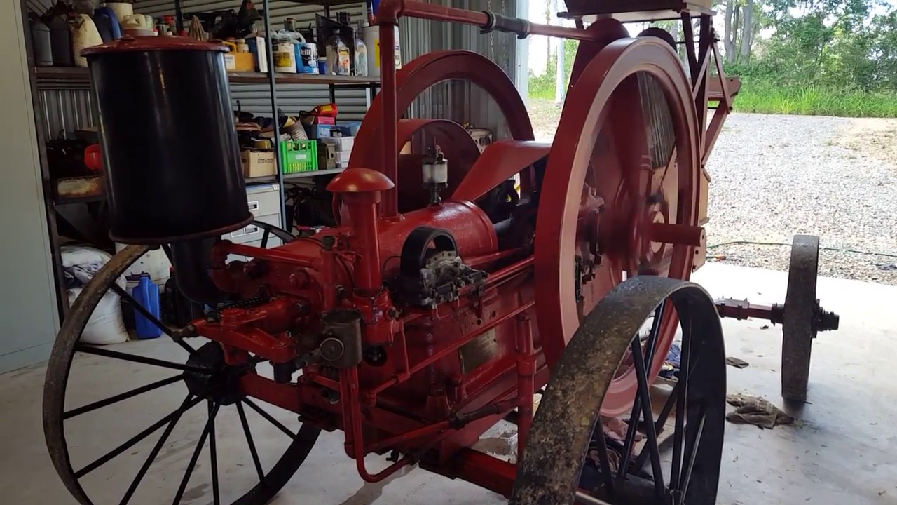 International Harvester Company 6hp 'Famous' stationary engine - YouTube