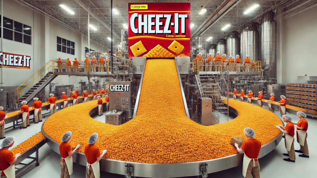 Cheez-It Crackers MEGA Factory: Processing Millions Of Crackers in ...