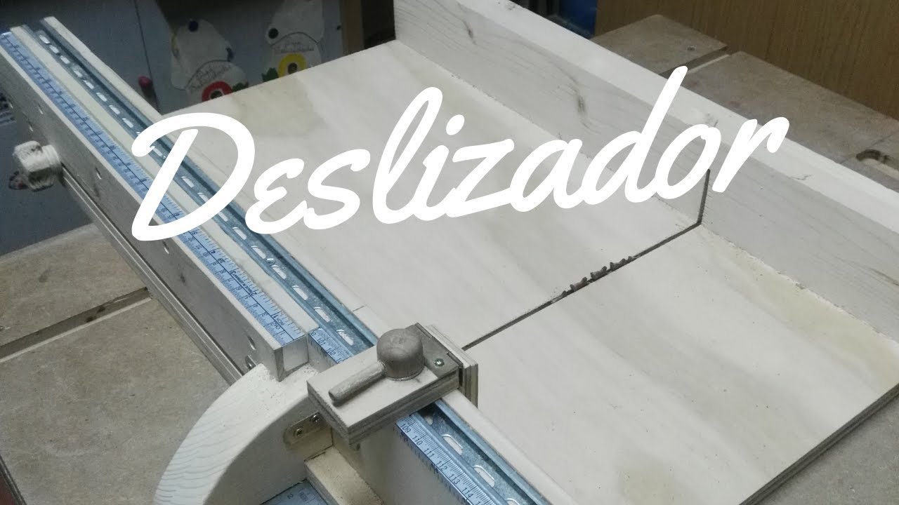 como hacer un deslizador o trineo para la sierra de mesa - YouTube
