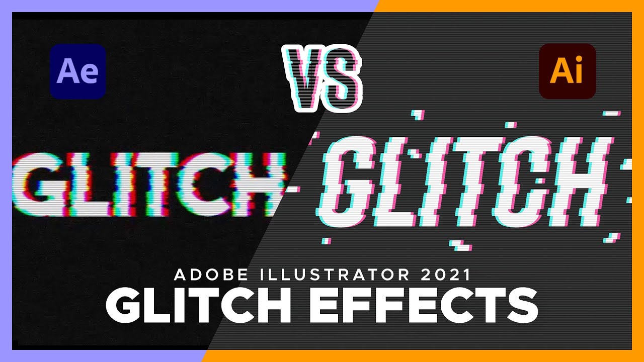 After Effects Vs. Illustrator // Glitch Effect - YouTube