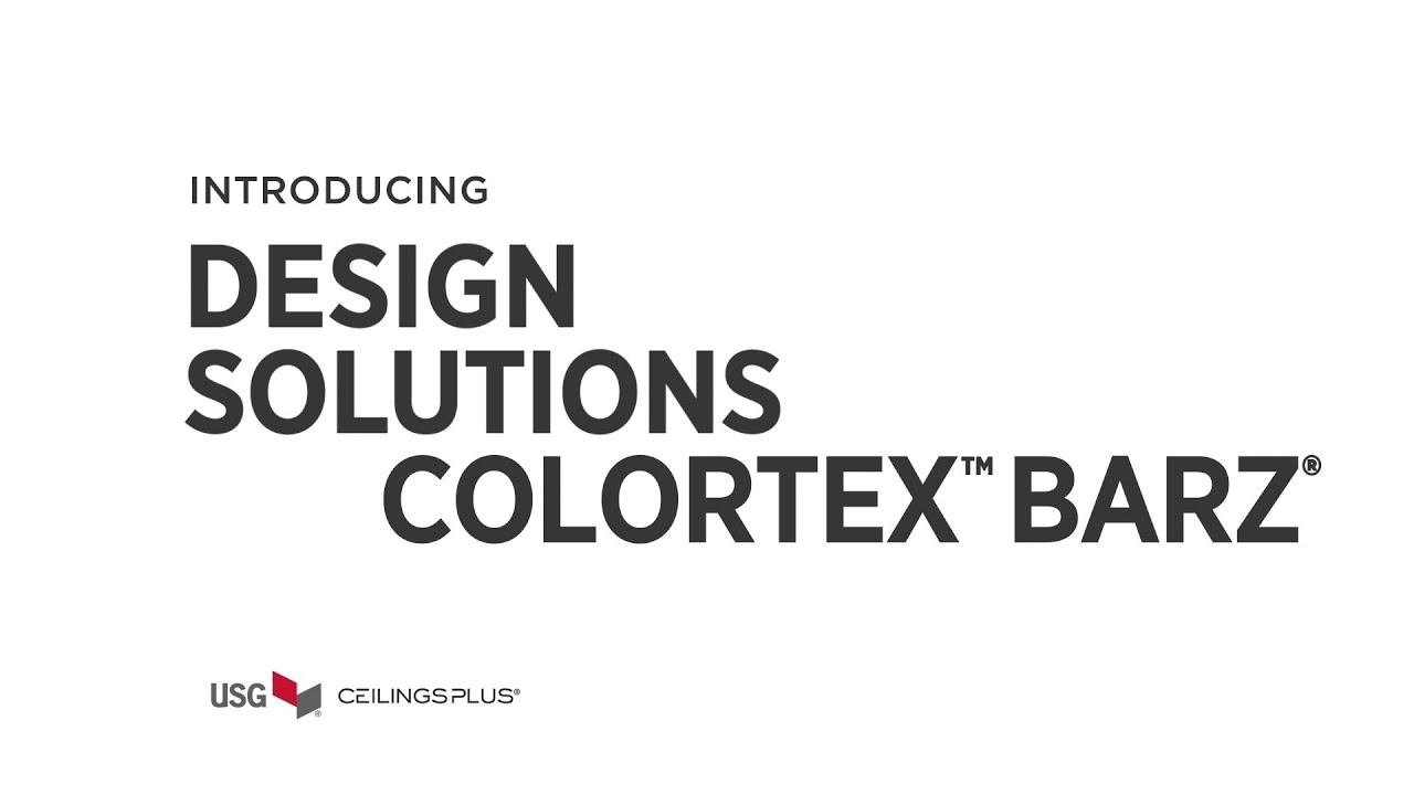 USG Ceilings Plus® Design Solutions—Colortex®-Barz® PET Felt Baffles ...