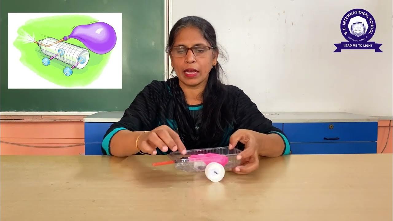 How to build a Balloon-Powered Car? | Potential Energy converts to ...