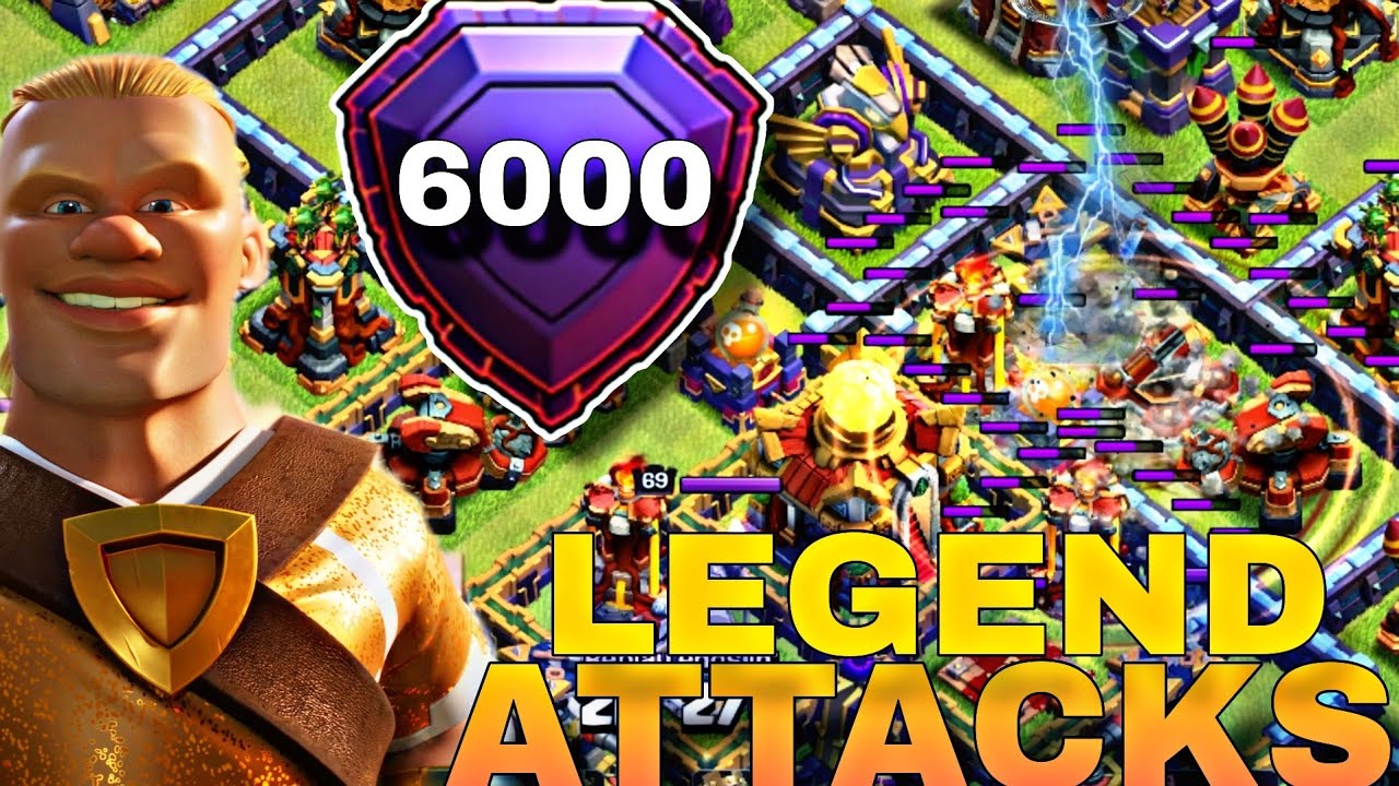 6000 Trophies Push Day !! King Haaland + Root Riders + Valkyrie Super Ground Smash Attacks | # ...