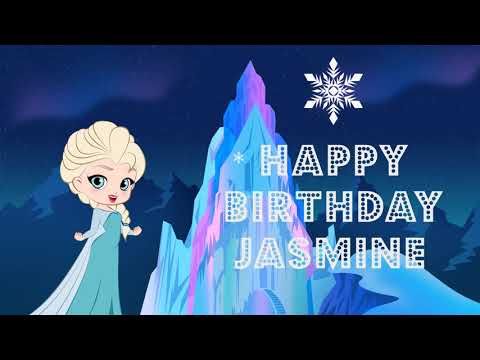 Happy Birthday Jasmine - greeting card video ❤️