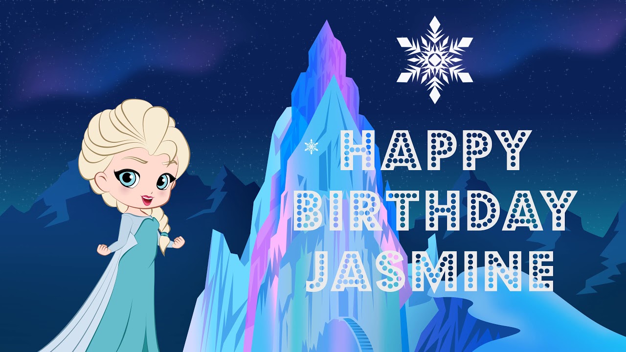 Happy Birthday Jasmine - greeting card video ️ - YouTube