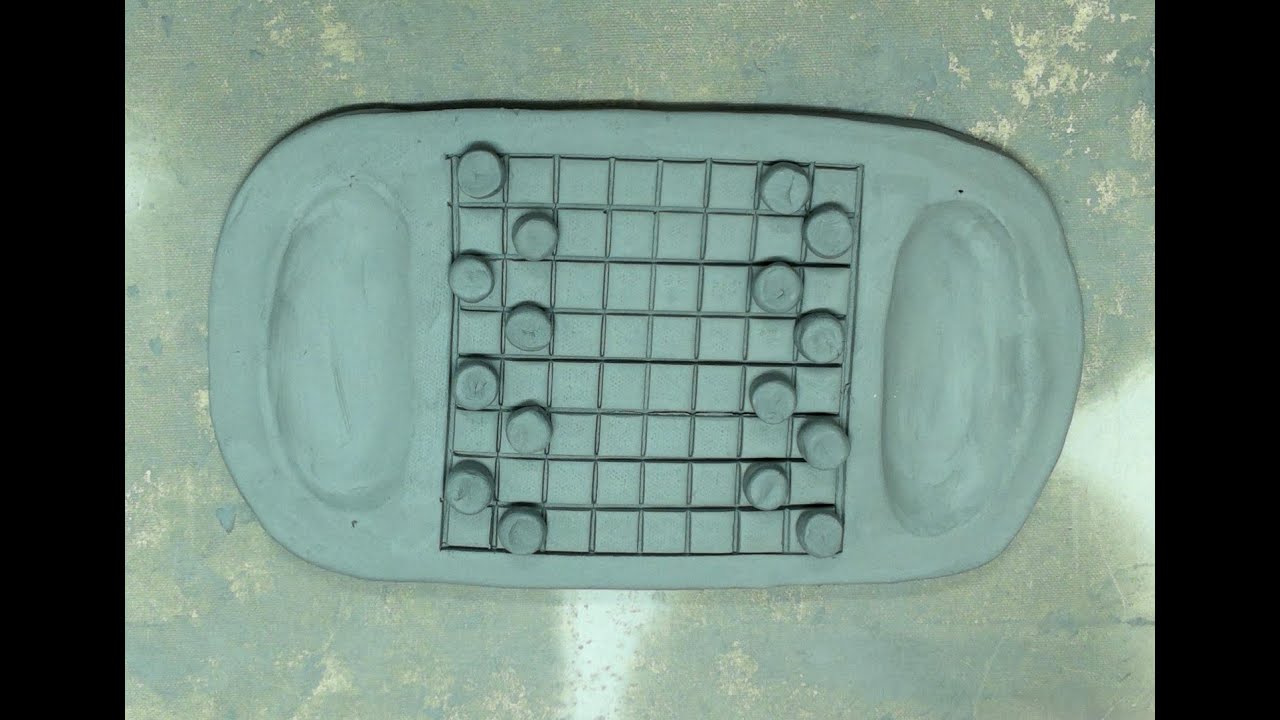 Ceramic Game Checkers - YouTube