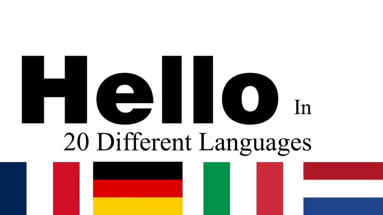 Saying "Hello" In 20 Different Languages - YouTube