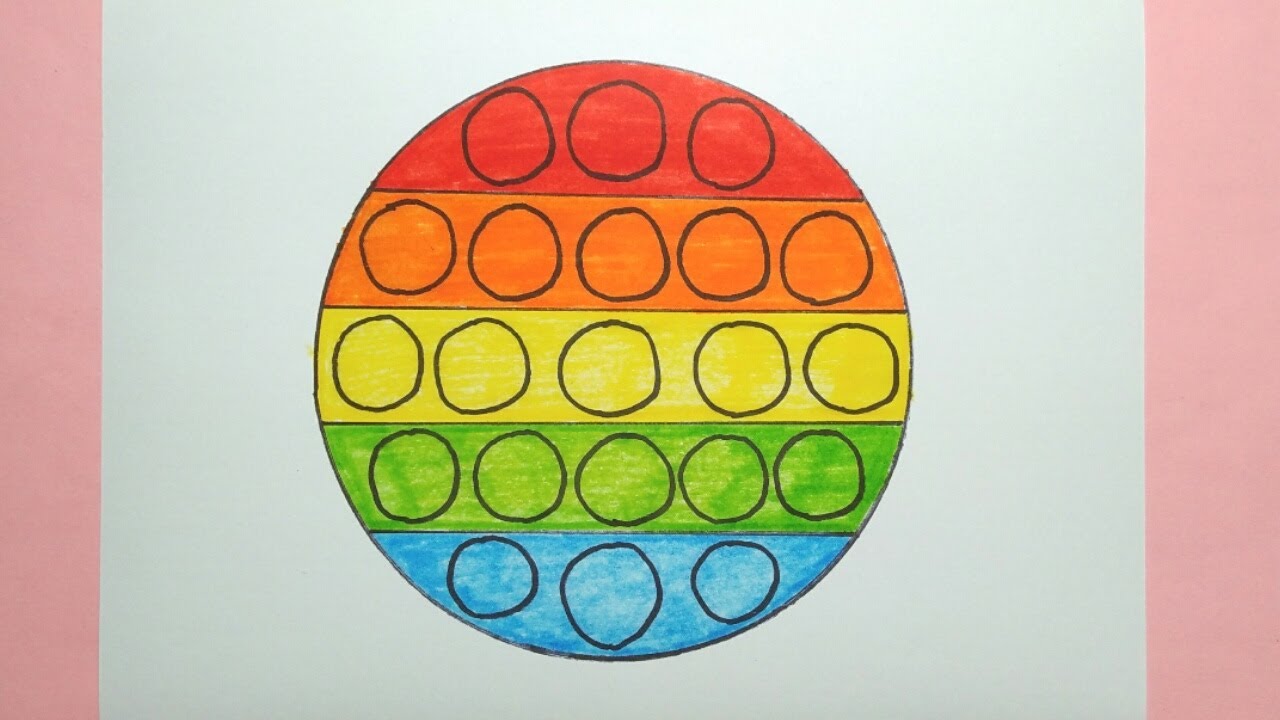 Cara Menggambar Mainan Pop It - How to Draw Pop It - YouTube