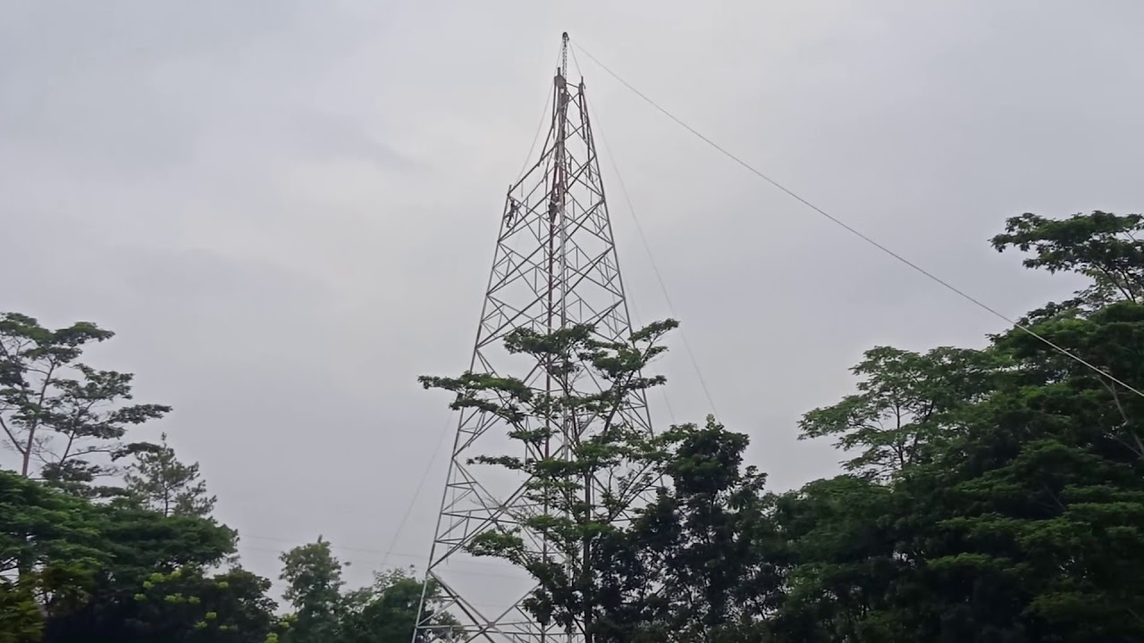 Ngeri Pemasangan Sutet PLN Di Halaman TVRI Jawa Barat - YouTube