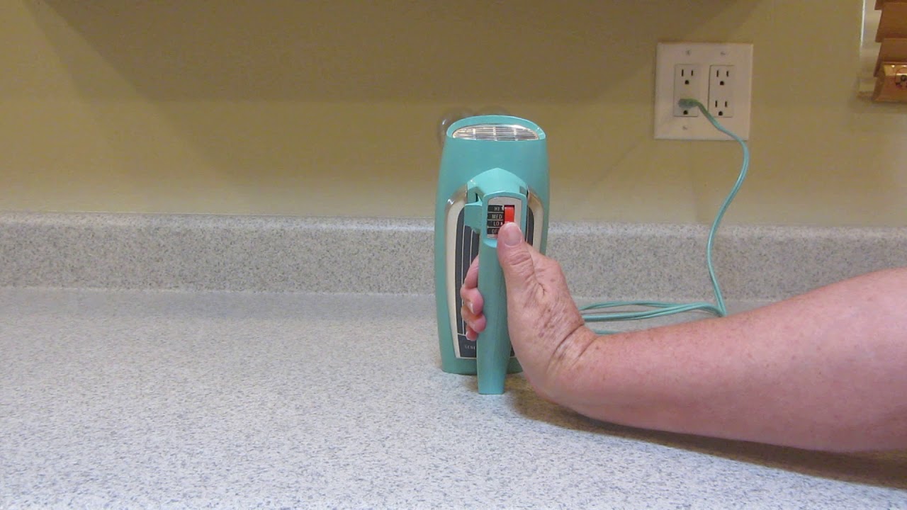 GE Turquoise Electric Hand Mixer - YouTube