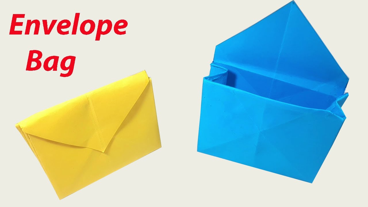 Origami Paper Handbag Shape Envelope 🎀 [Without Glue Tape] | Making ...