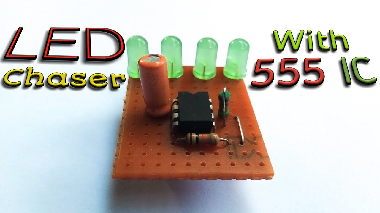 Flip flop LED with 555 timer ic - YouTube