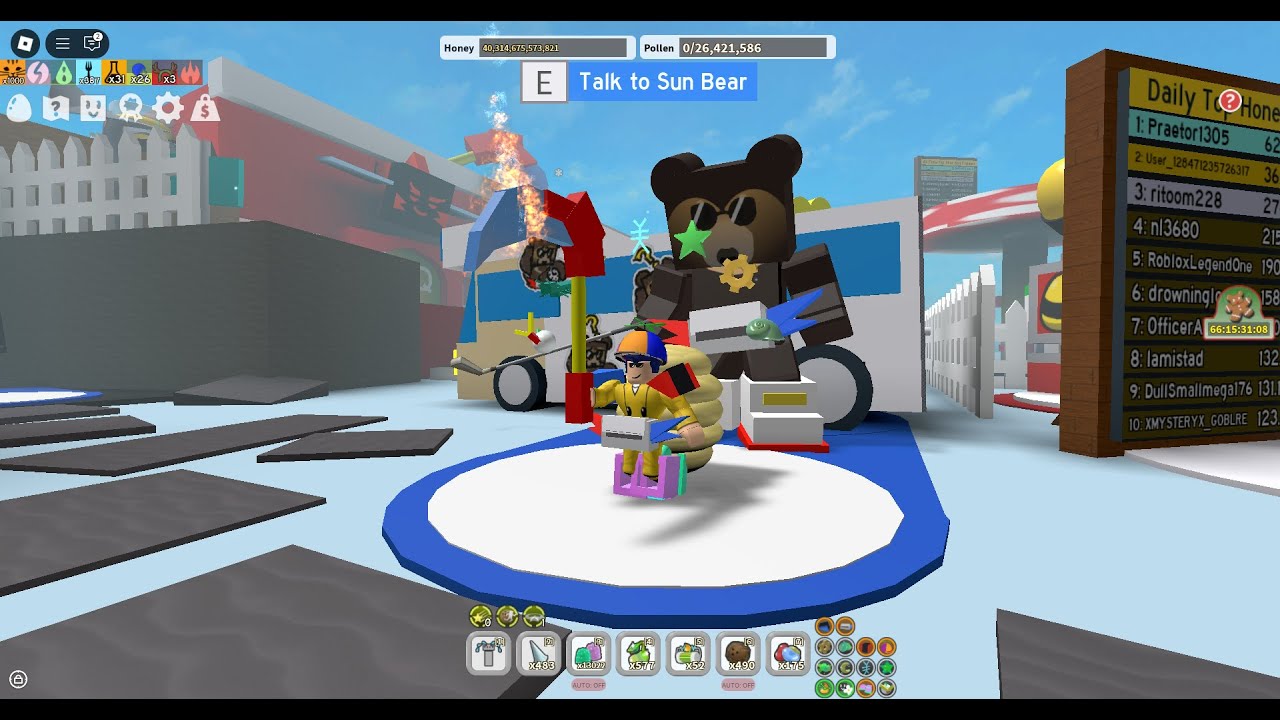 Finishing sun bears quests Roblox 2 bee swarm simulator :) - YouTube