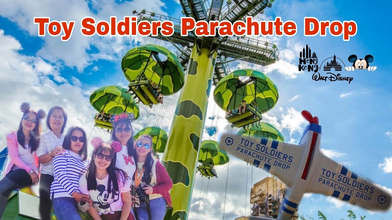 Toy Soldiers Parachute Drop Ride Hong Kong Disneyland - YouTube