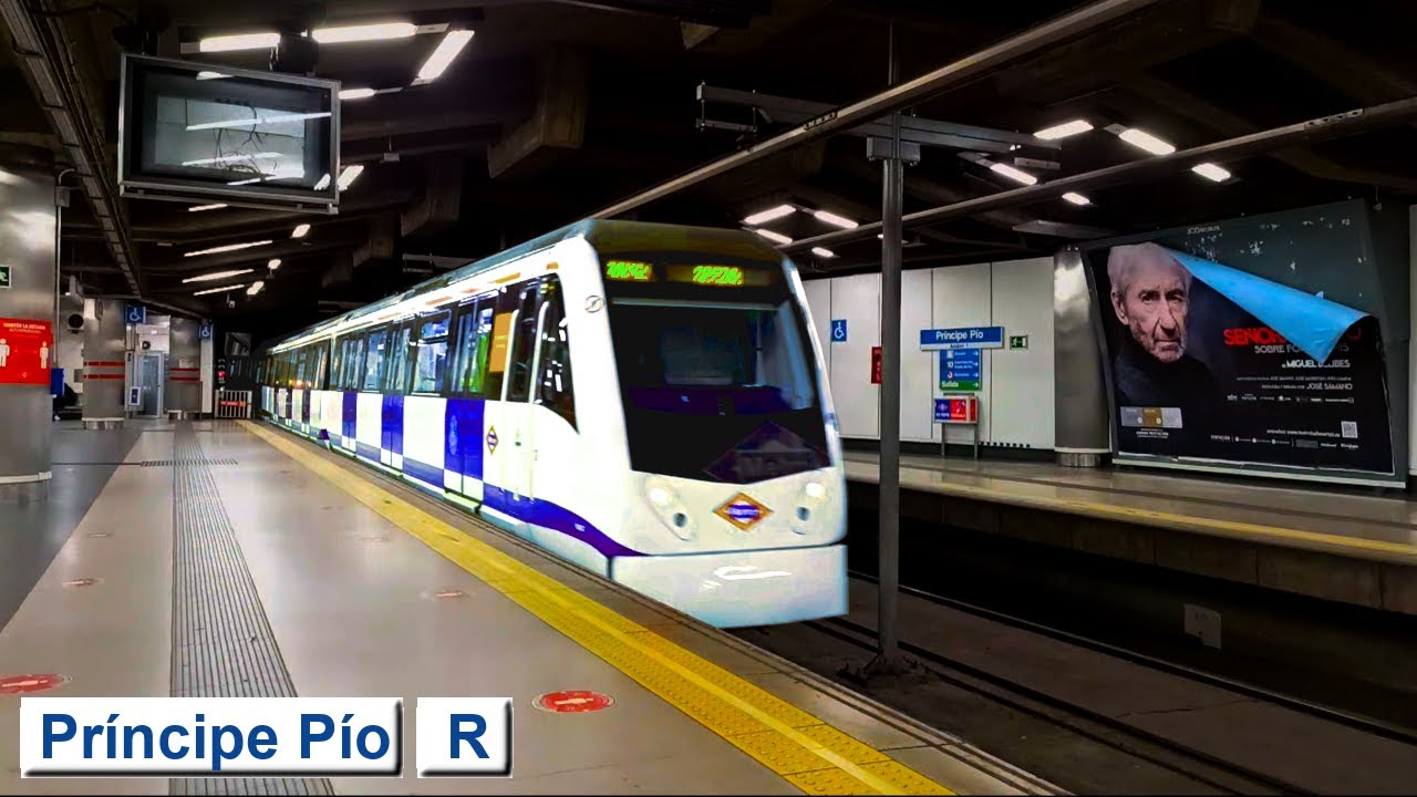 Príncipe Pío | Ramal : Metro de Madrid ( Serie 3000 ) - YouTube
