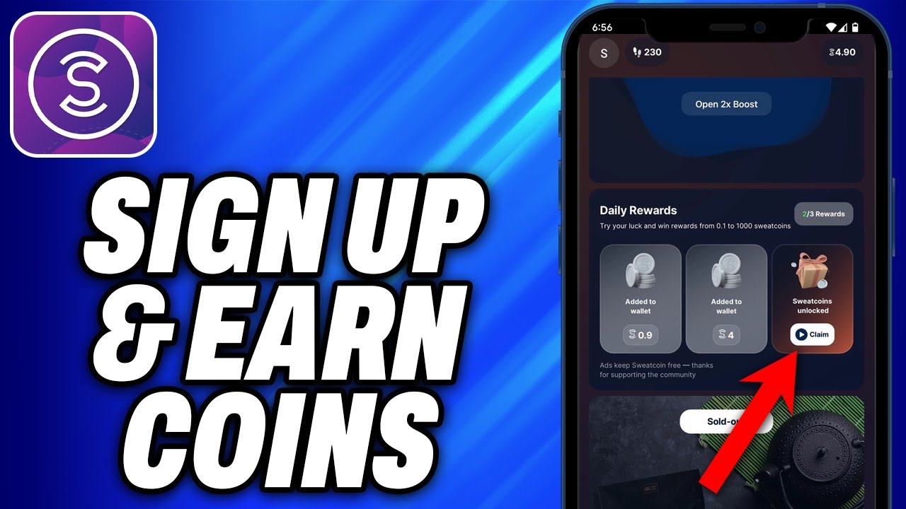 How To Sign Up and Earn Coins on Sweatcoin (2025) - Easy Fix - YouTube