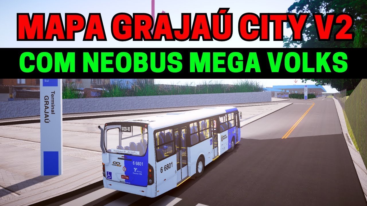 🔴Gameplay Mapa Grajaú City V2 Linha 6120 Proton Bus Simulator | Mods ...