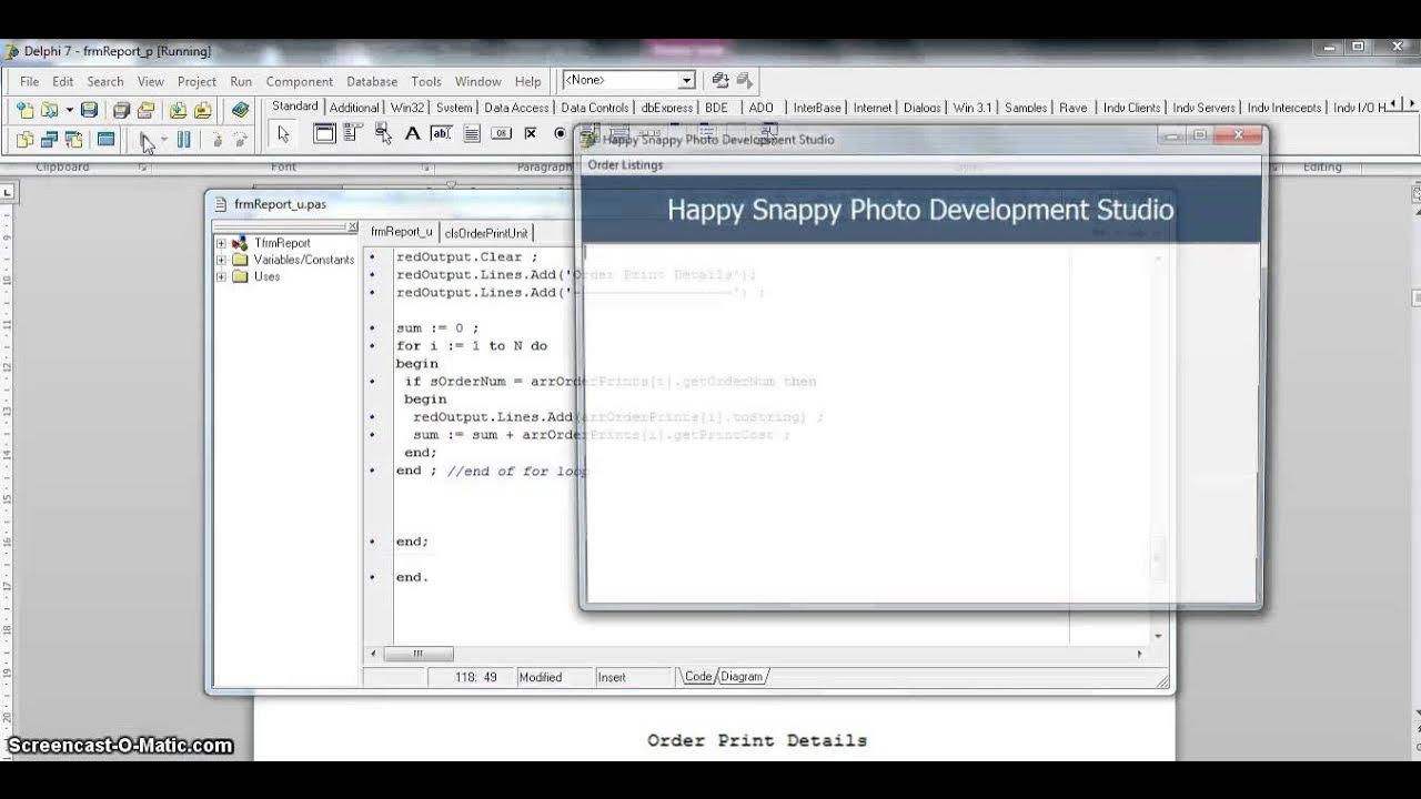 OOP in Delphi - Photo Company Example (Part 4) - YouTube