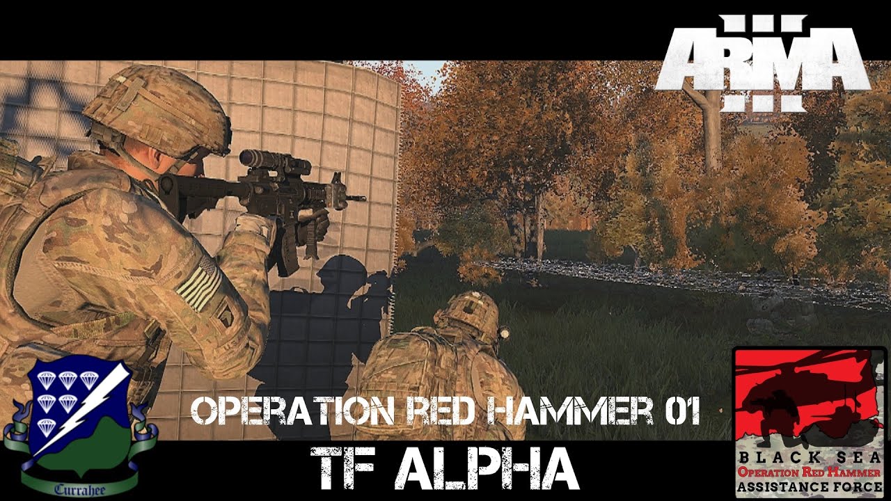Op Red Hammer 01 - TF Alpha - ArmA 3 Large Scale Co-op Gameplay - YouTube