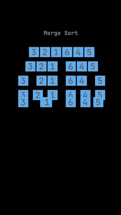 Merge Sort Shorts Viral Coding Java Python Mergesort Programming Youtube