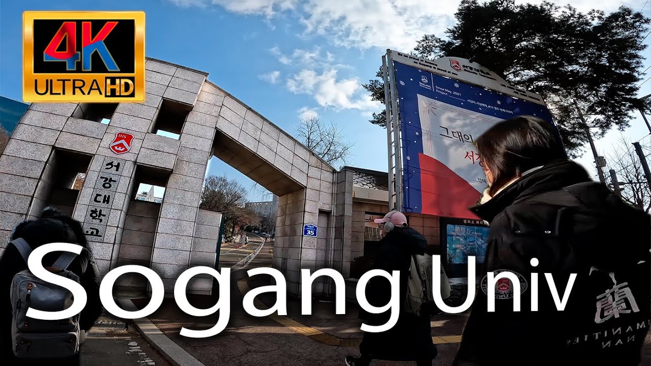 Walk in Korea | Sogang University campus tour | POV | No Music | 4K ...