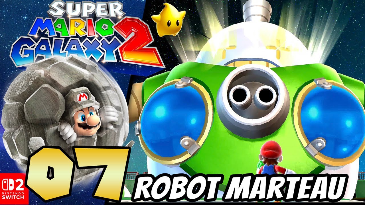 SUPER MARIO GALAXY 2 Episode 07: ROBOT MARTEAU et Fin du Monde 3 ...