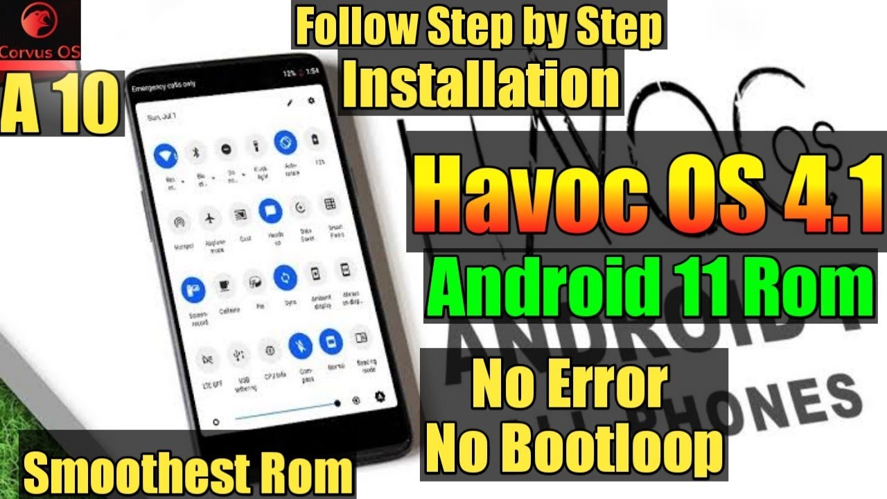 How to Install Havoc OS v4.1 on Corvus OS in Poco F1 | Android 11 Rom ...