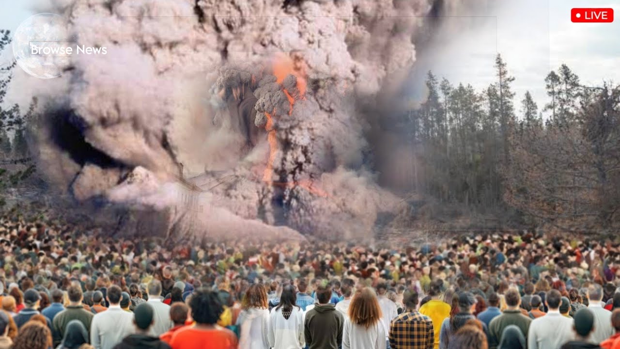 Terrifying : 2nd explosion of a super powerful geyser in Yellowstone ...