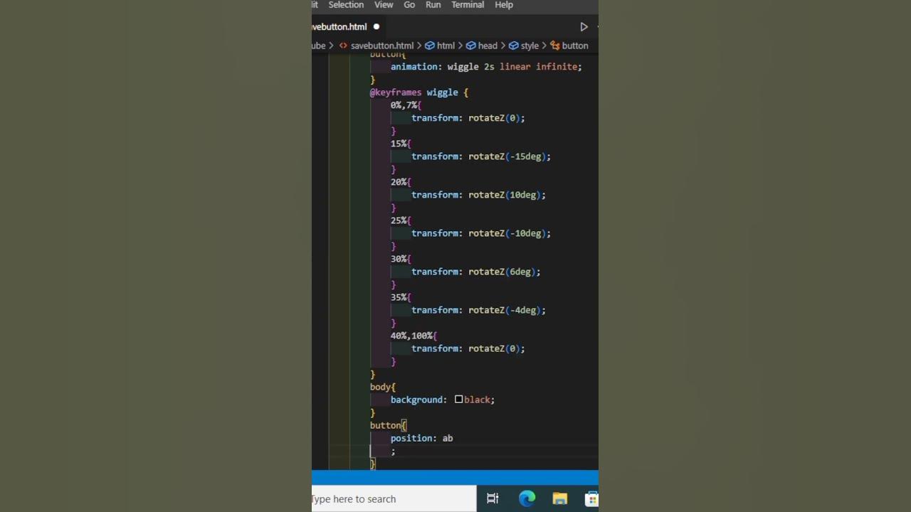 How To Make A Shake Text Animation Using Html And Css Css Html Youtube