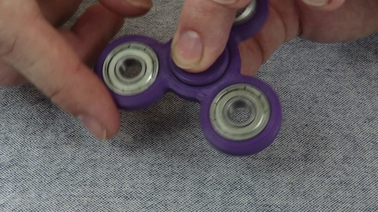 3D Printed Purple Fidget Spinner - YouTube