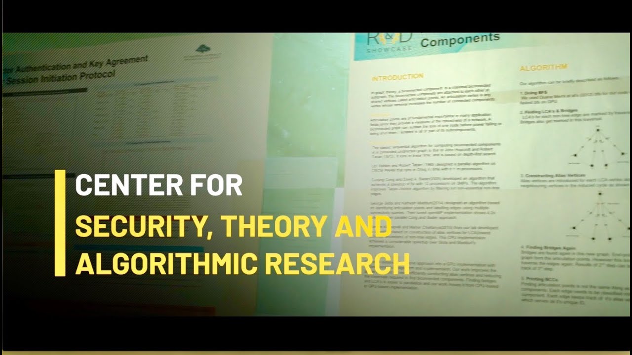 Center for Security, Theory and Algorithms (CSTAR) - YouTube