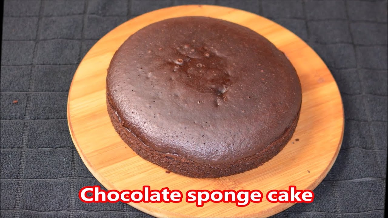 Rich & Moist Chocolate Sponge Cake Recipe | No Oven No Egg Chocolate ...