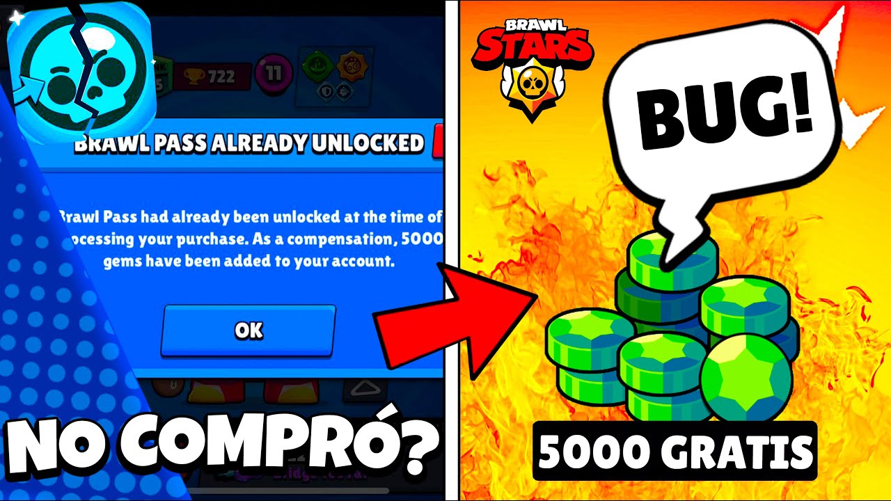 URGENTE!! BUG DE 5000 GEMAS GRATIS! NOTIFICACIÓN FAVORITA EN BRAWL ...