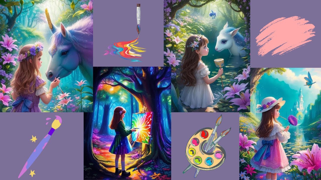 Magic Paintbrush Story Kids - YouTube