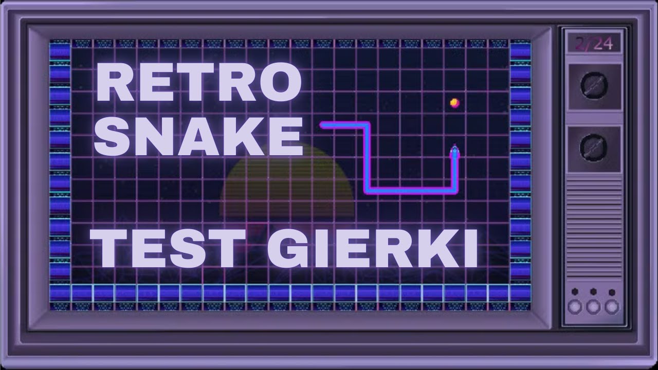 Retro Snake - test gierki - YouTube