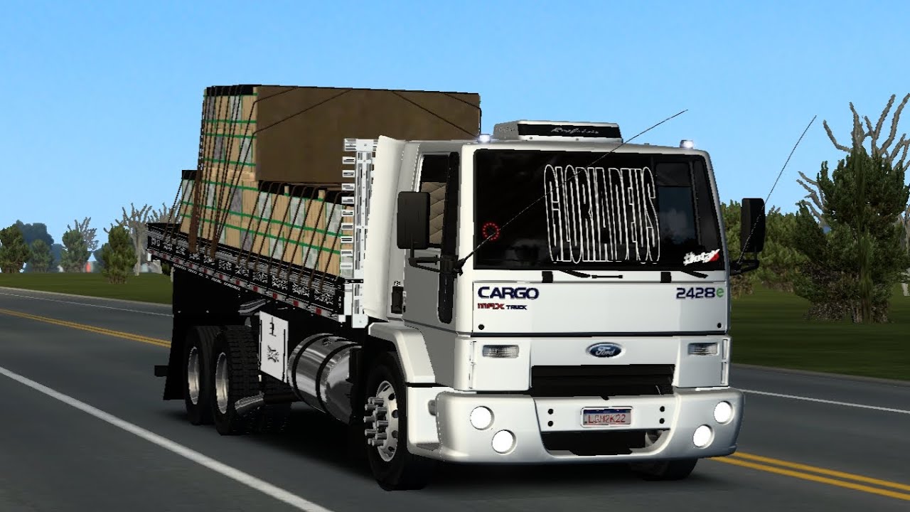 FORD CARGO 2428 CARREGADO DE PISO NO ETS 2 1.47 - YouTube