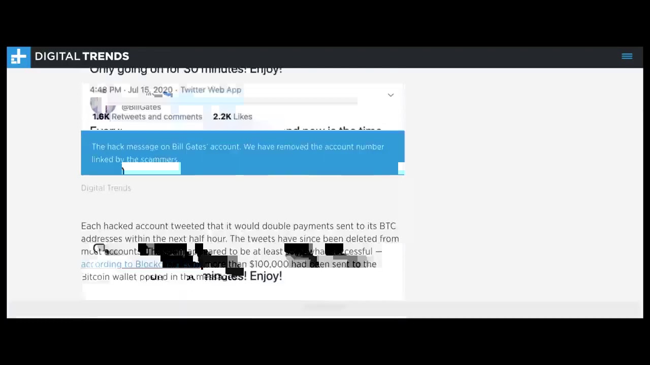 TWITTER HACK FALSE FLAG THEORY Bitcoin Scam Alert - YouTube