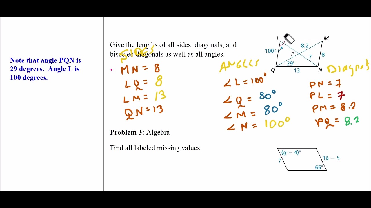 Parallelograms Video Part 2 - YouTube