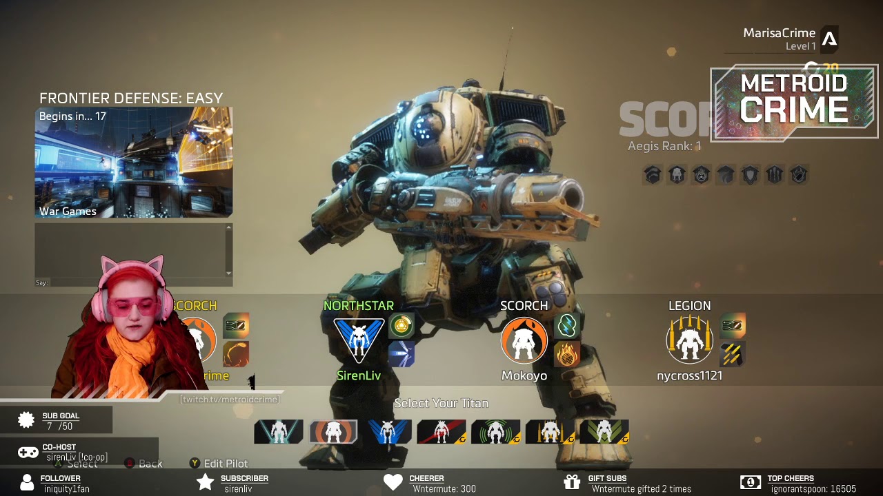 Metroid Crime plays Titanfall 2 with sirenLiv (Part 2) - YouTube