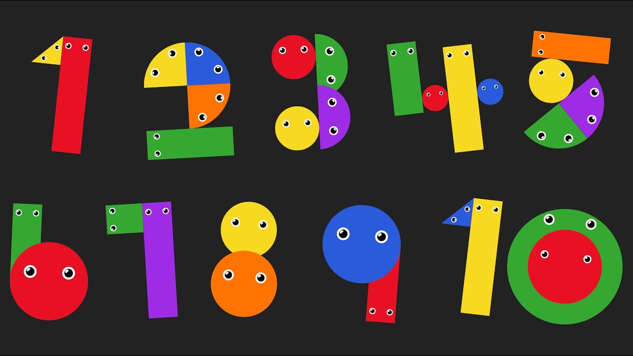 Let’s Make Numbers with Shapes! | Fun Number Song for Kids | Learn to Count from 1 to 10 - YouTube