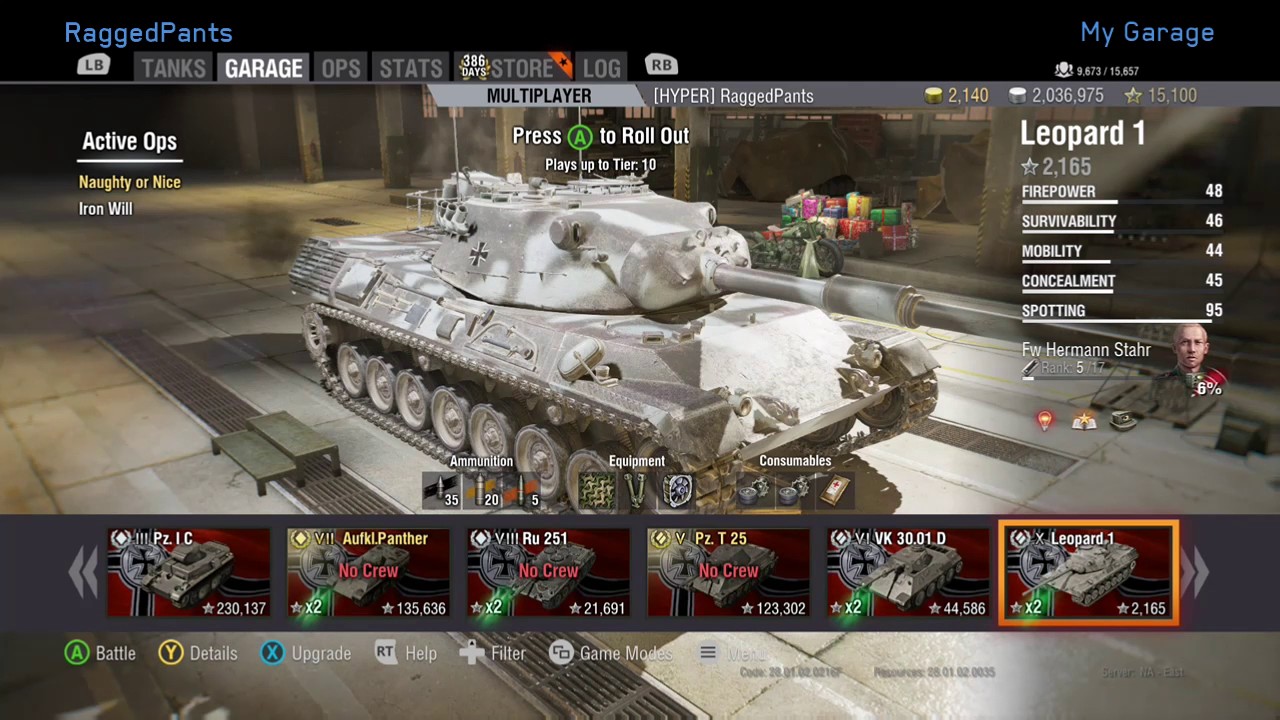 WoT Console my Garage 2016 - YouTube