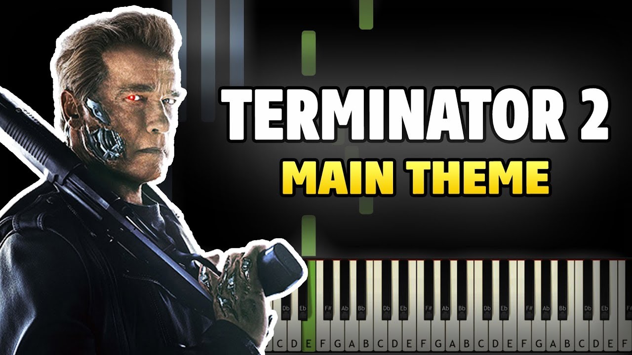 Terminator 2 - Main Theme Piano Tutorial (Sheet Music + midi) - YouTube