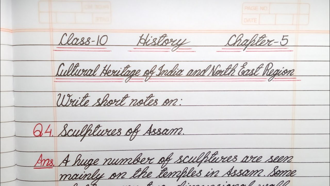Write short notes on : Sculptures of Assam / Class 10 / History ...
