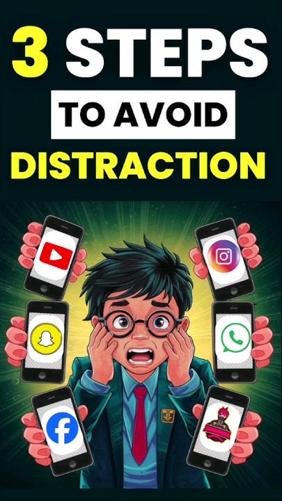 3 Steps to Avoid Distraction 😎 | How to Stay Focused - YouTube