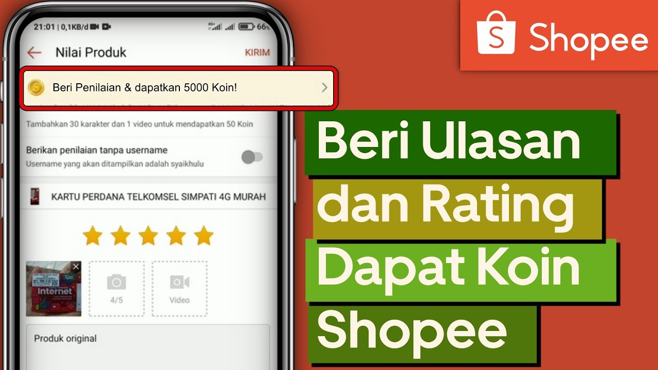 Cara Memberi Ulasan & Rating di Shopee - YouTube