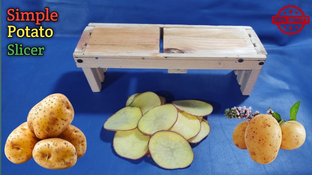 Simple How To Make Potato Slicer | Potato Chips Cutting Machine | Aloo ...