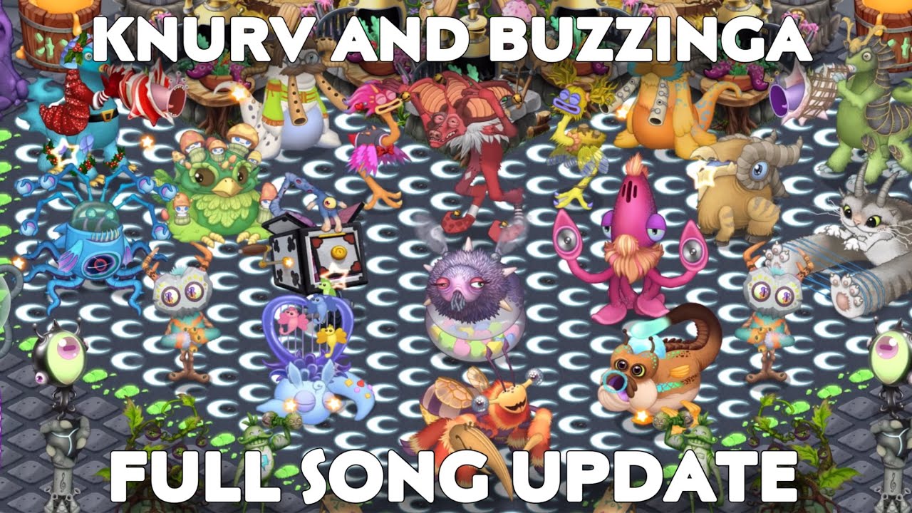 MYTHICAL ISLAND FULL SONG - Knurv and Buzzinga ( My Singing Monsters ...