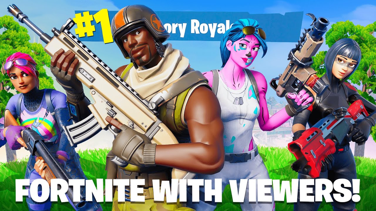 Playing FORTNITE with VIEWERS! (Go Goated, Zonewars, Creative) - YouTube